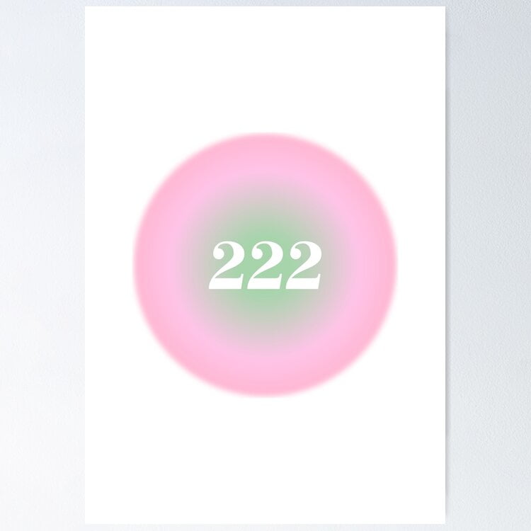 Angel Number 222. Aura Alignment. Poster- Unframed Poster | Wall Art ...