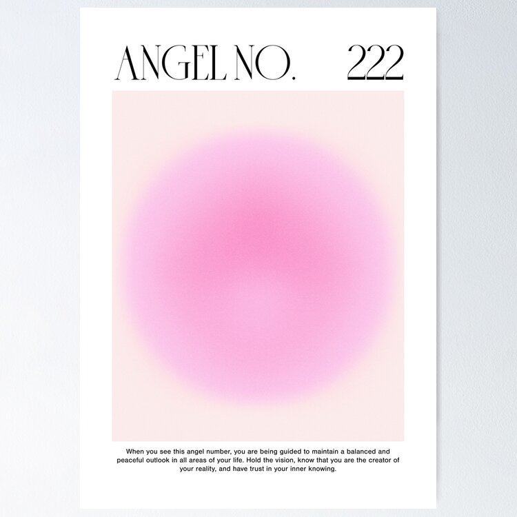 Angel Number 222 Gradient Art UNFRAMED Poster, 16x24 - Walmart.com