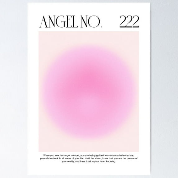 Angel Number 222 Gradient Art UNFRAMED Poster, 16x24 - Walmart.com