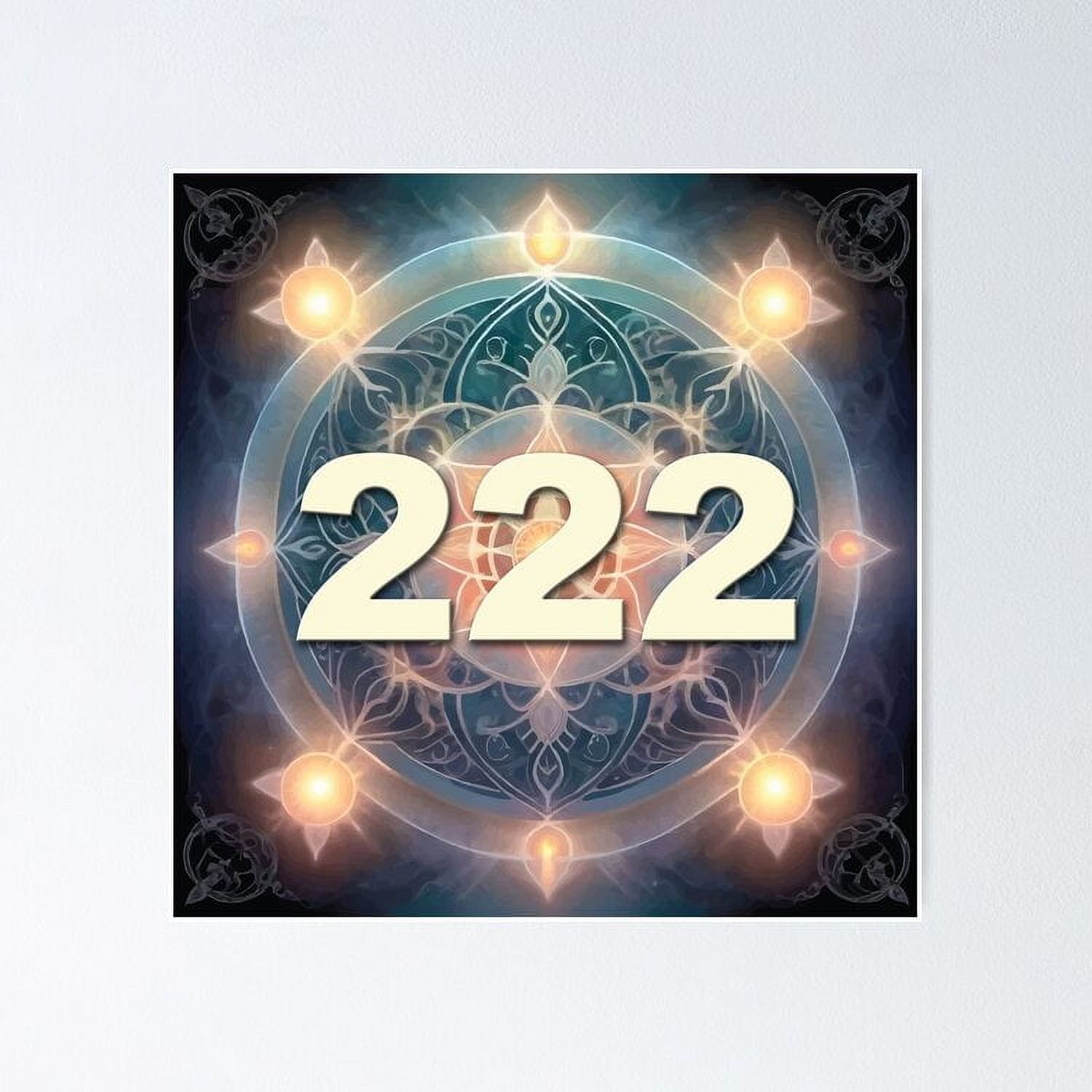 Angel Number 222 Poster- Unframed Poster | Wall Art | Perfect For Home ...