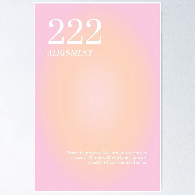 Angel Number 222 UNFRAMED Poster, 16x24 - Walmart.com