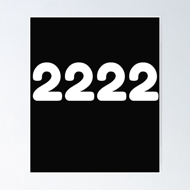 Angel Number 2222 Poster- Unframed Poster | Wall Art | Perfect For Home ...