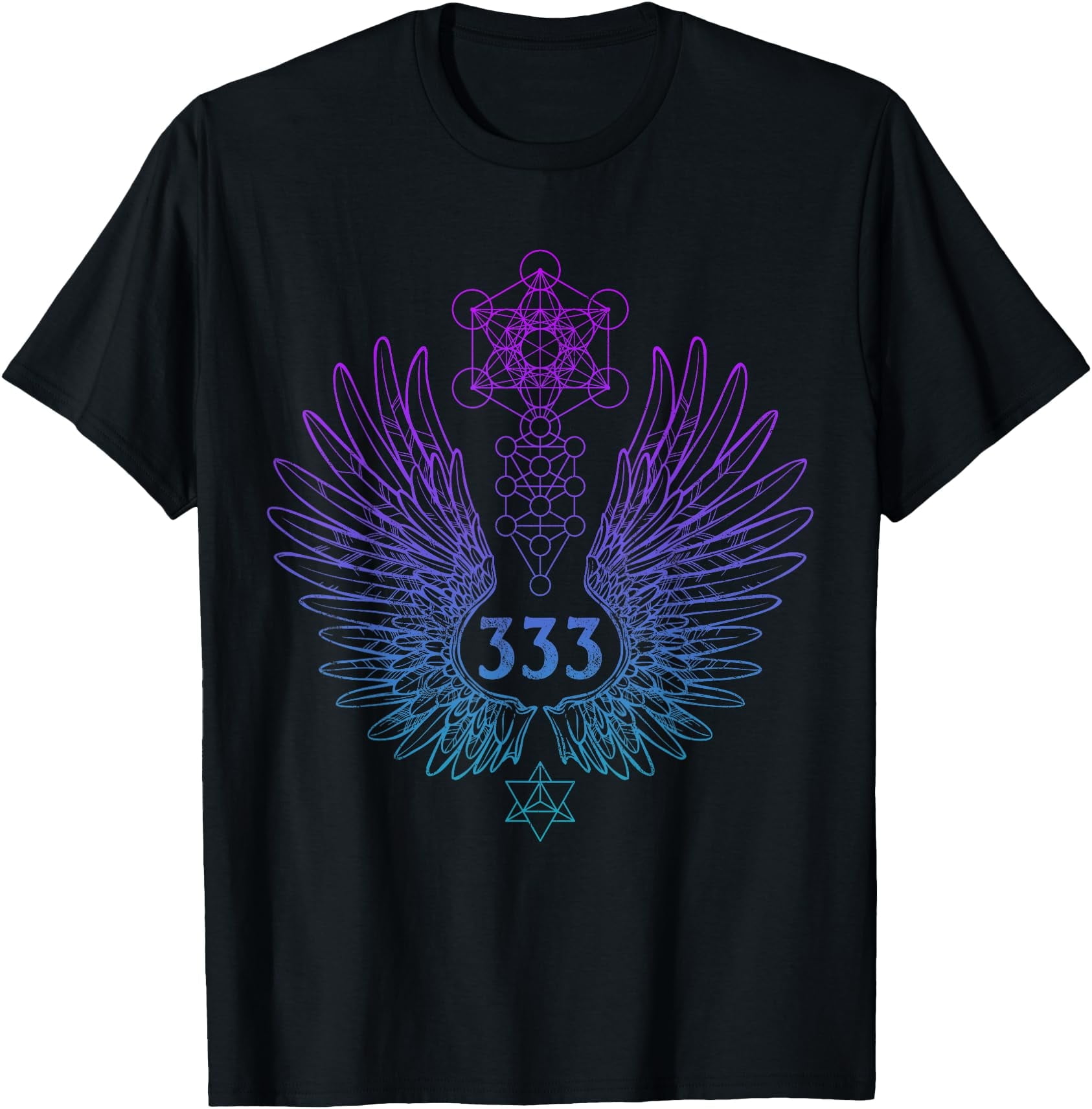 Angel Number 333 Sacred Geometry Healing Softstyle Unisex T-Shirt Men ...