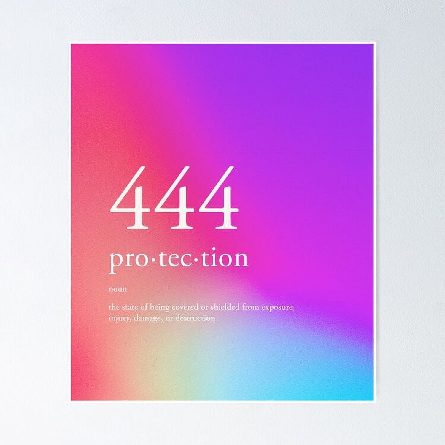 Angel Number 444 Definition Series UNFRAMED Poster, 24x36 - Walmart.com