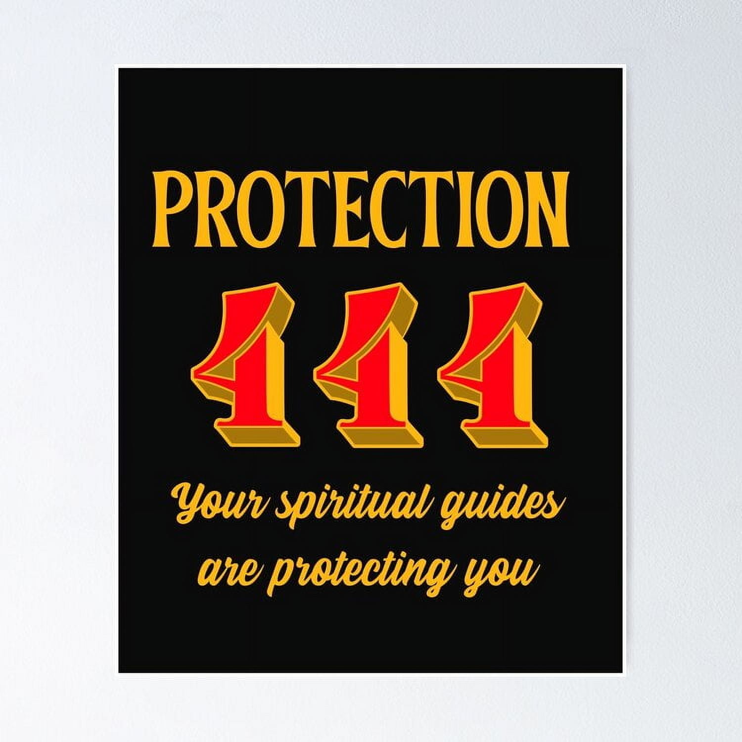Angel Number 444 Protection UNFRAMED Poster, 12x18 - Walmart.com