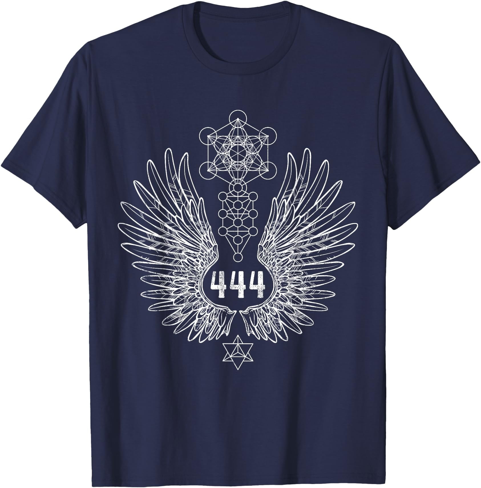 Angel Number 444 Sacred Geometry Healing Softstyle Unisex T-Shirt Men ...