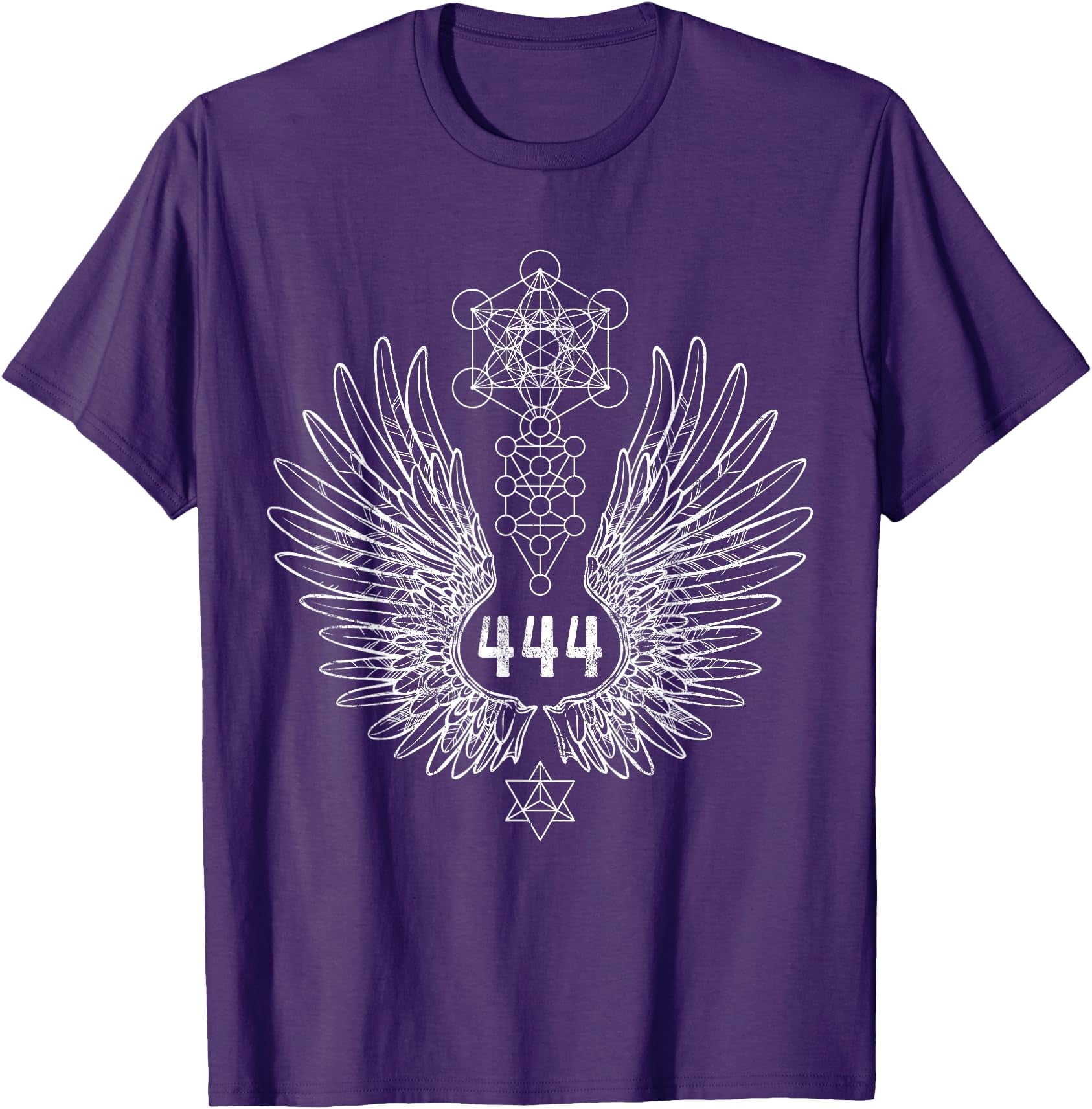 Angel Number 444 Sacred Geometry Healing Softstyle Unisex T-Shirt Men ...