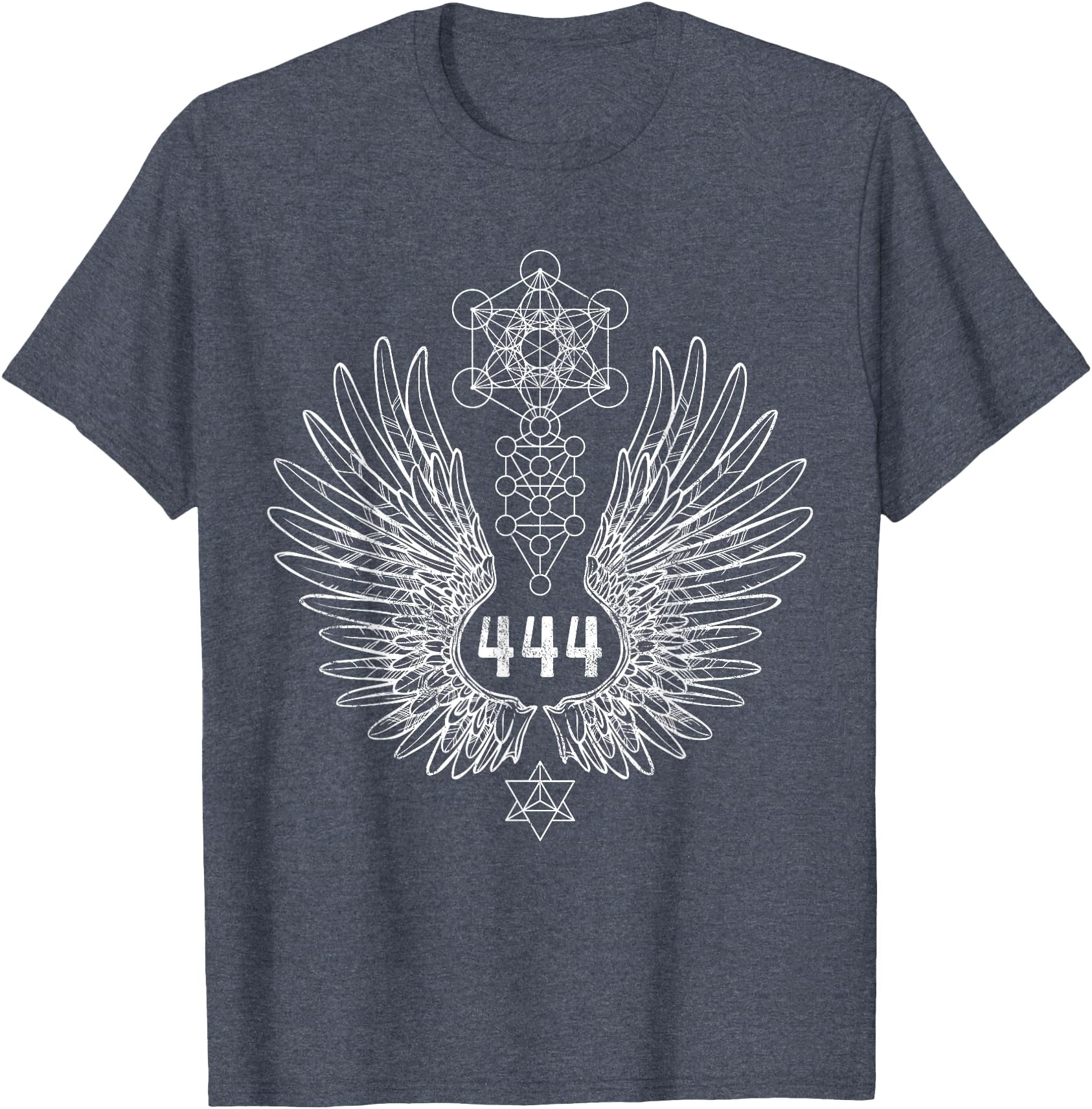 Angel Number 444 Sacred Geometry Healing Softstyle Unisex T-Shirt Men ...