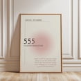 Angel Number 555 Minimalist Dusty Rose Numerology Aura Gradient Wall ...