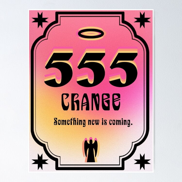 Angel Number 555 Poster - KIRA.1008, UNFRAMED-12x18 - Walmart.com