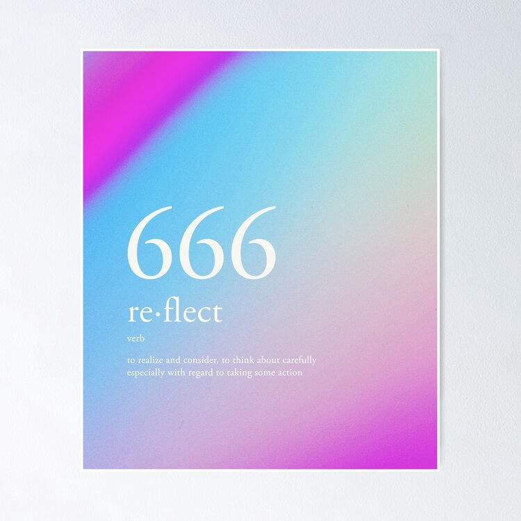 Angel Number 666 Definition Series UNFRAMED Poster, 12x18 - Walmart.com