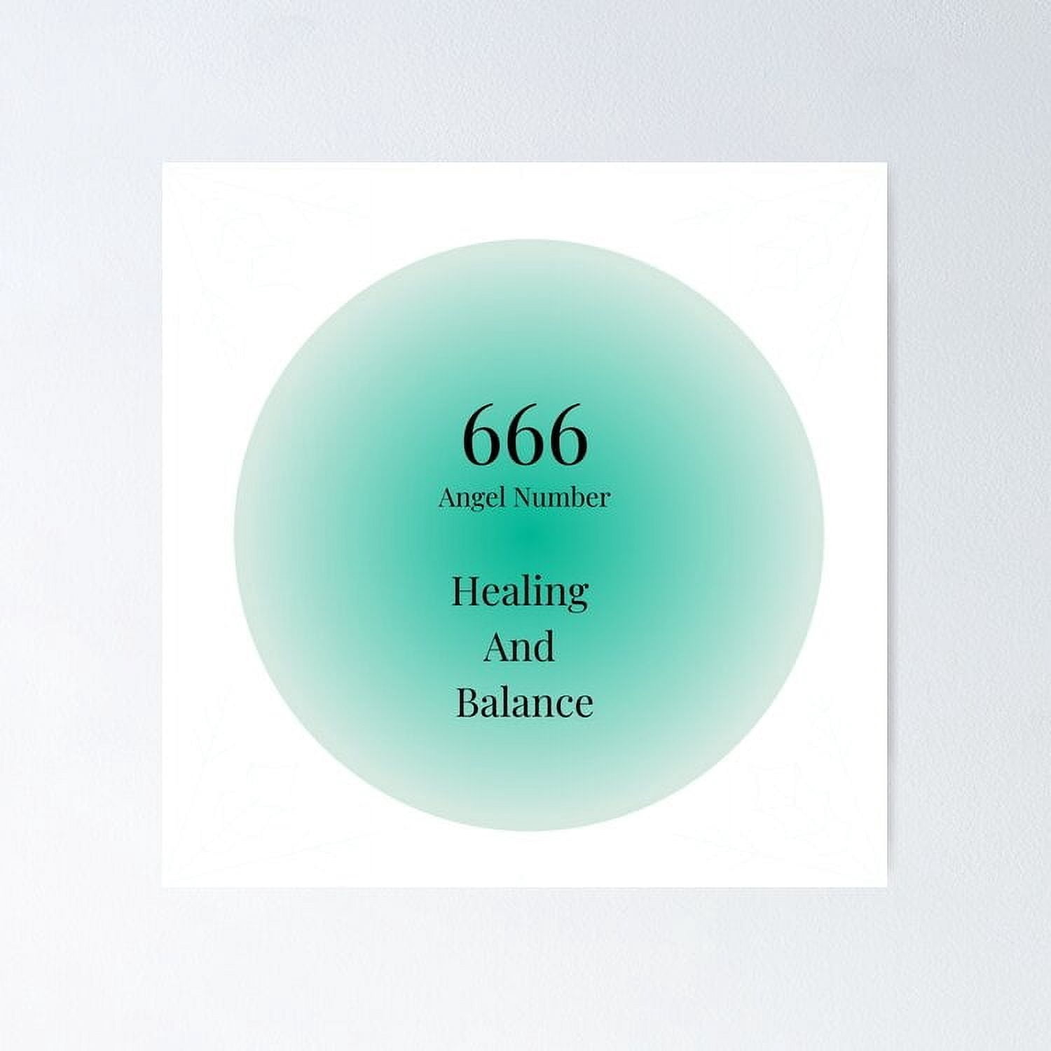 Angel Number 666: Healing And Balance UNFRAMED Poster, 18x24 - Walmart.com