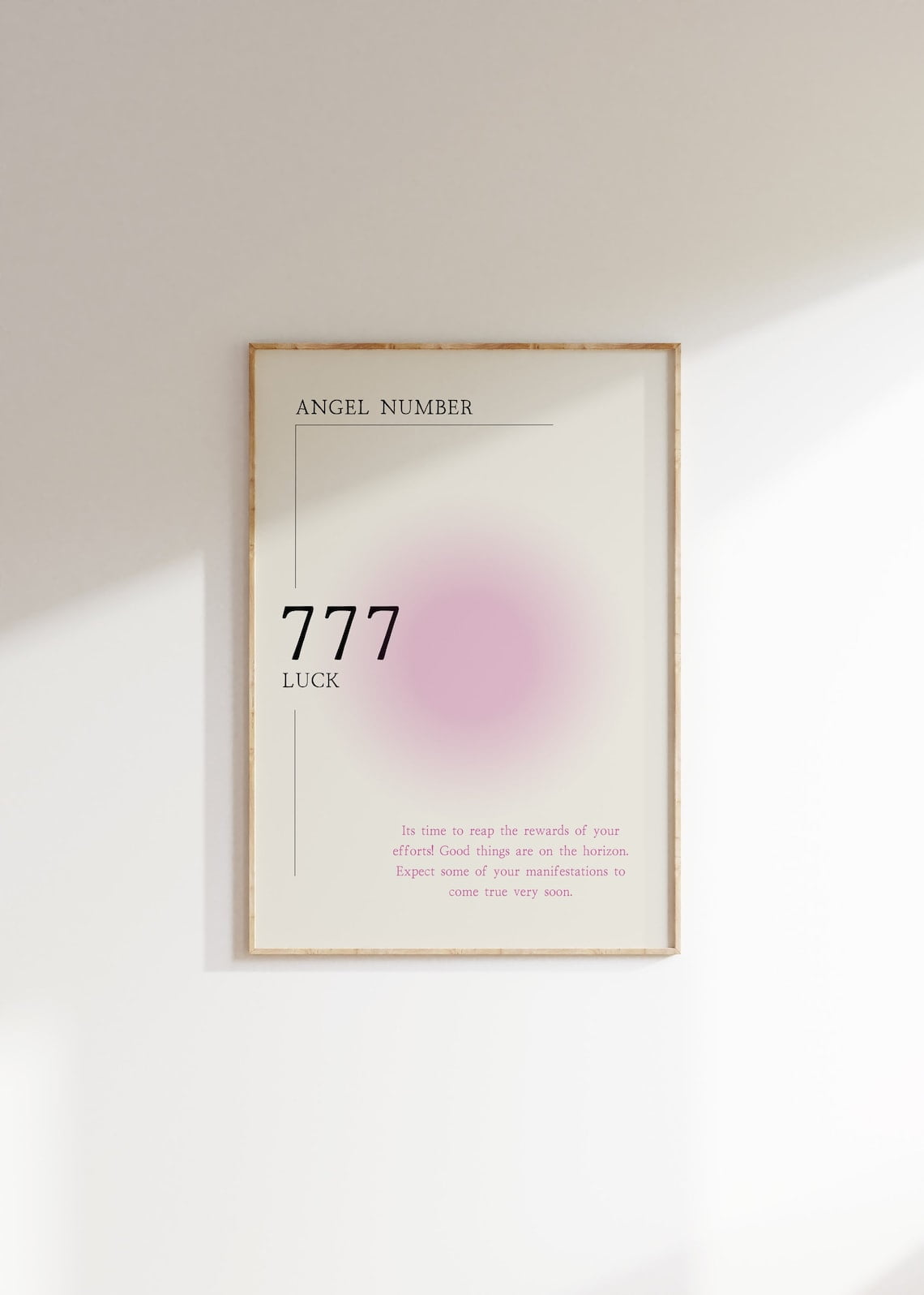 Angel Number 777 Minimalistic Print • Spiritual Poster New Age Decor ...