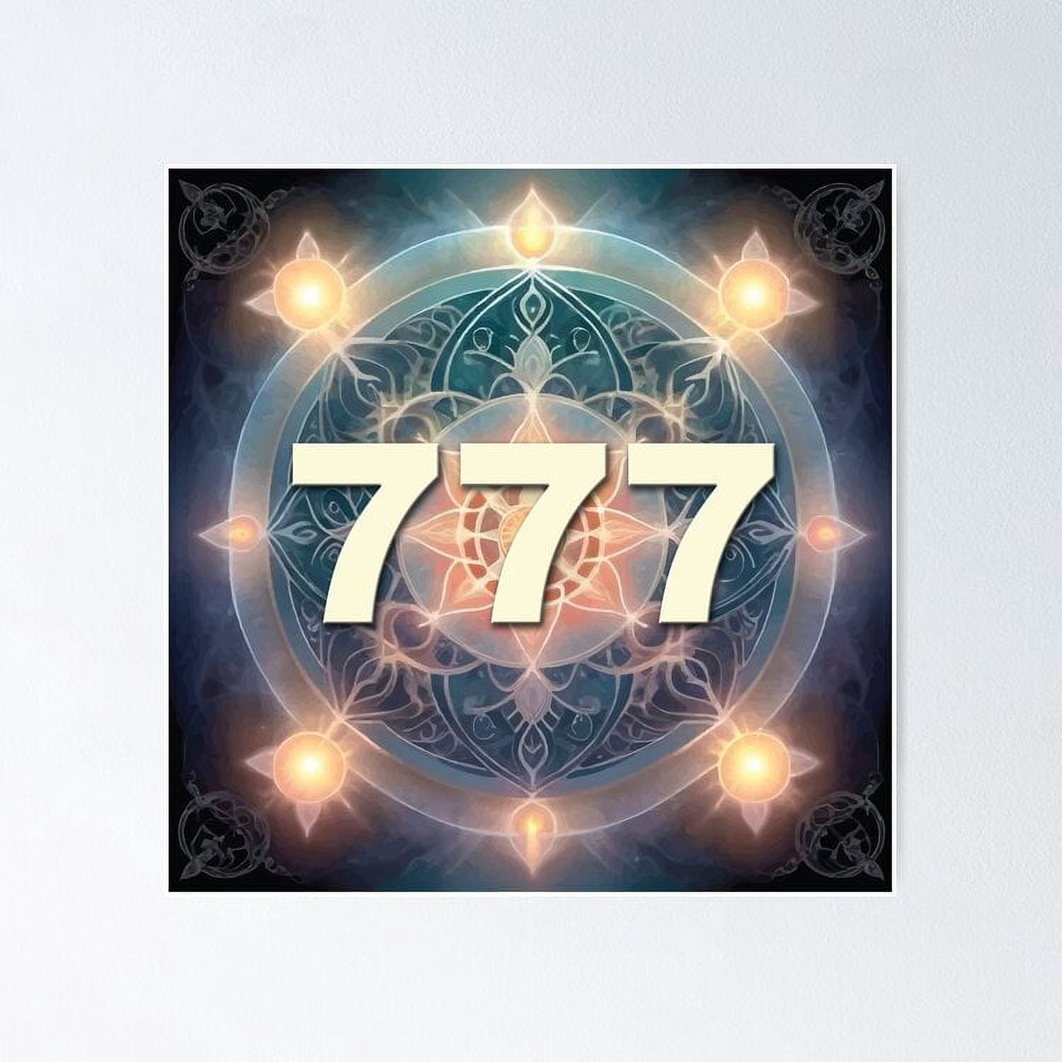 Angel Number 777 Poster- Unframed Poster | Wall Art | Perfect For Home ...