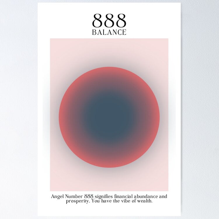 Angel Number 888 Aura UNFRAMED Poster, 12x18 - Walmart.com