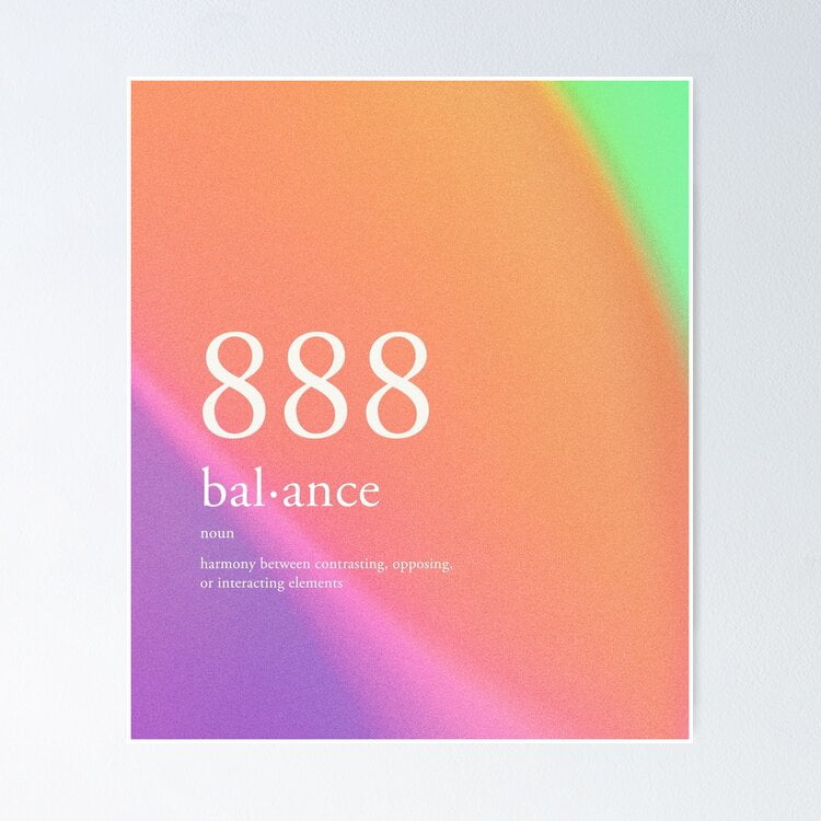 Angel Number 888 Definition Series UNFRAMED Poster, 12x18 - Walmart.com