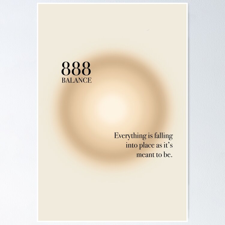 Angel Number 888 UNFRAMED Poster, 12x18 - Walmart.com