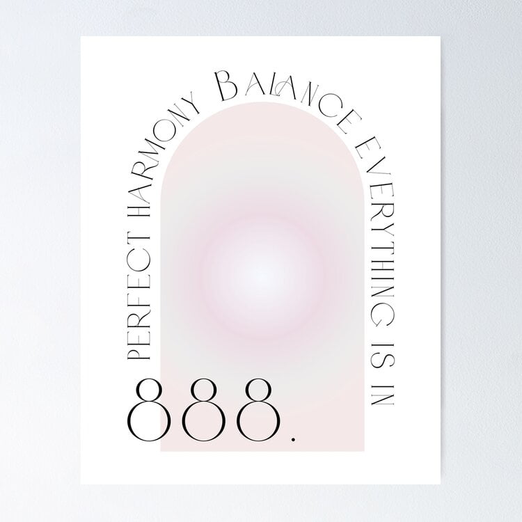 Angel Number 888 UNFRAMED Poster, 8x12 - Walmart.com