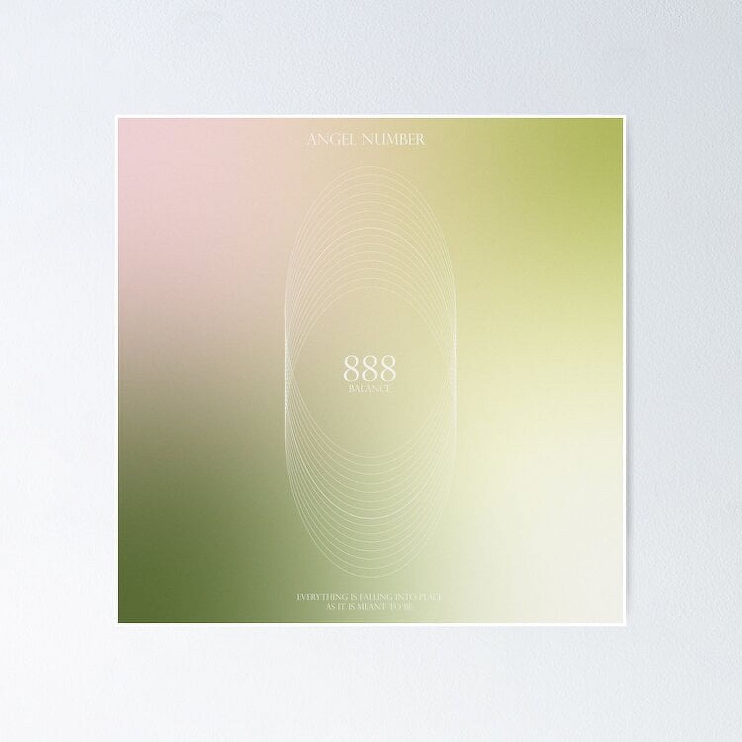 Angel Number 888 Vertical Poster, 12x18 UNFRAMED - Walmart.com