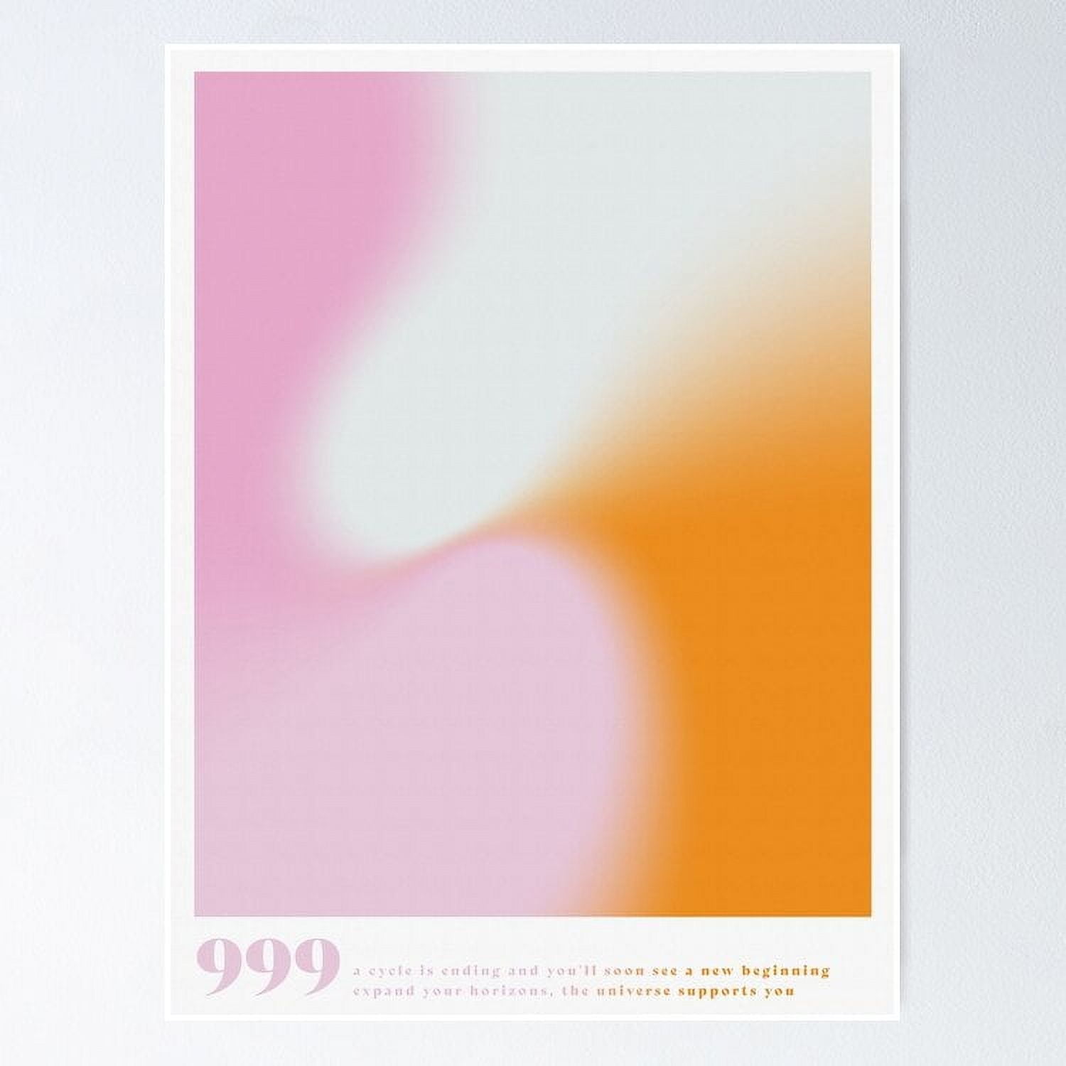 Angel Number 999 Art Print UNFRAMED Poster, 8x12 - Walmart.com