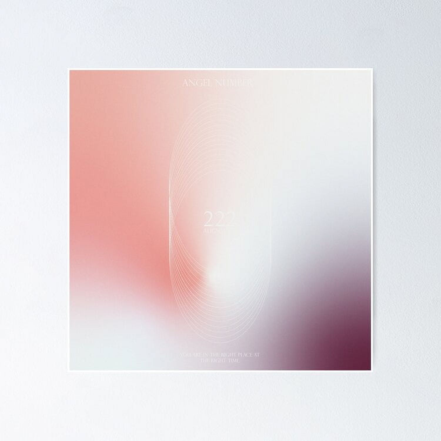 Angel Number Alignment 222 Vertical Poster, 8x12 UNFRAMED - Walmart.com