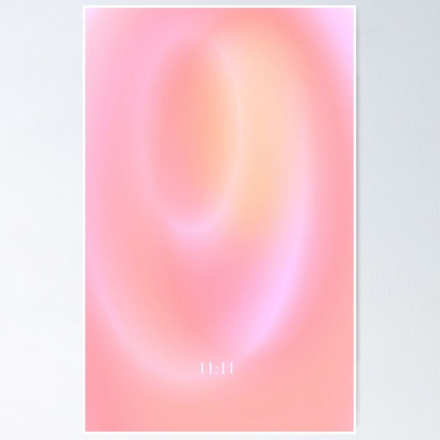 Angel Number Aura 1111 Pink Poster, 8x12 UNFRAMED - Walmart.com