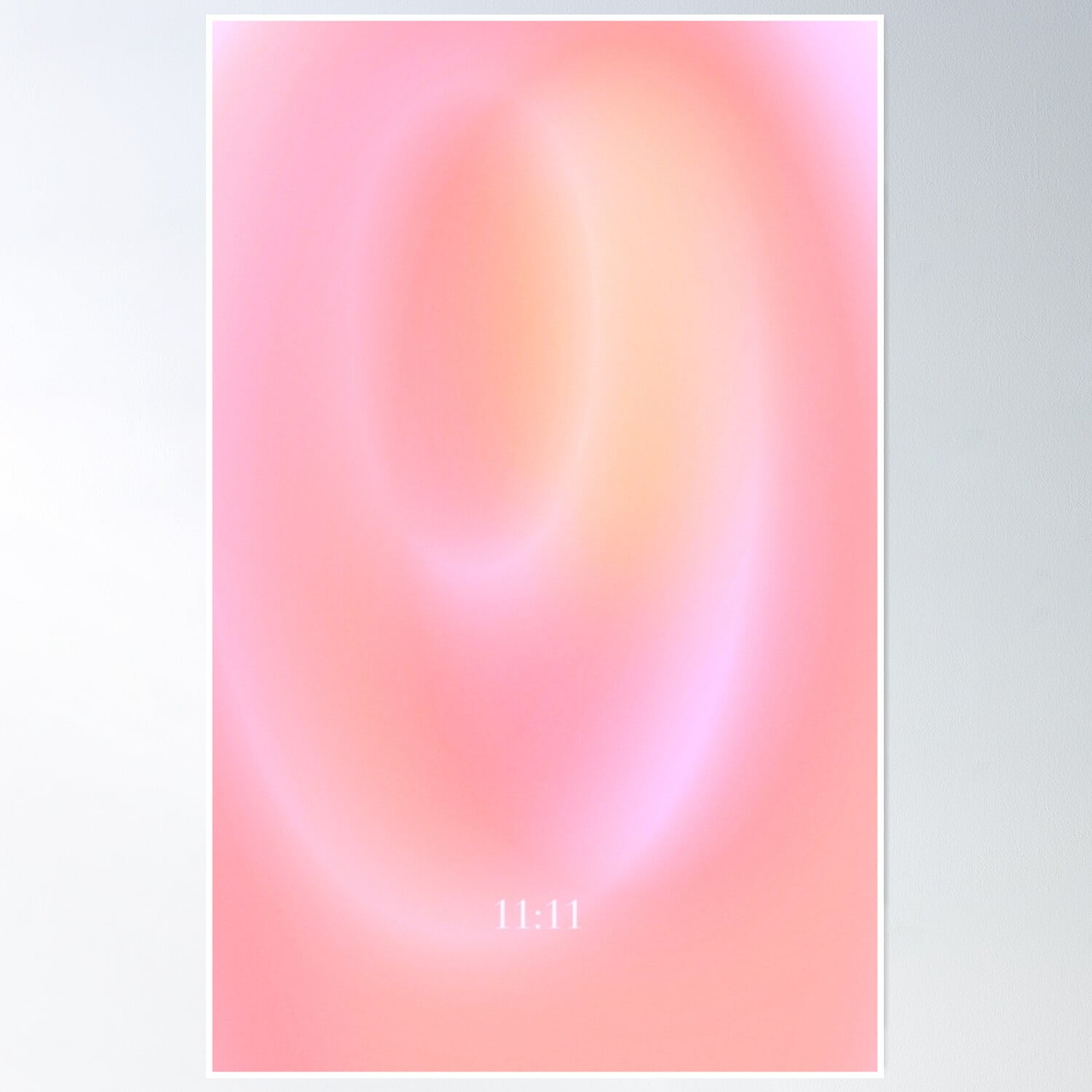 Angel Number Aura 1111 Pink Poster Wall Art, Modern Wall Decor, 8x12 ...