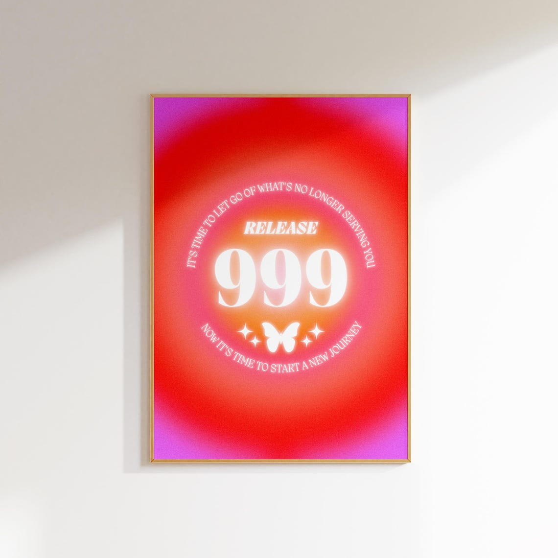 Angel Number Aura Wall Art Coquette Room Decor Vibrant Bedroom Wall Art ...