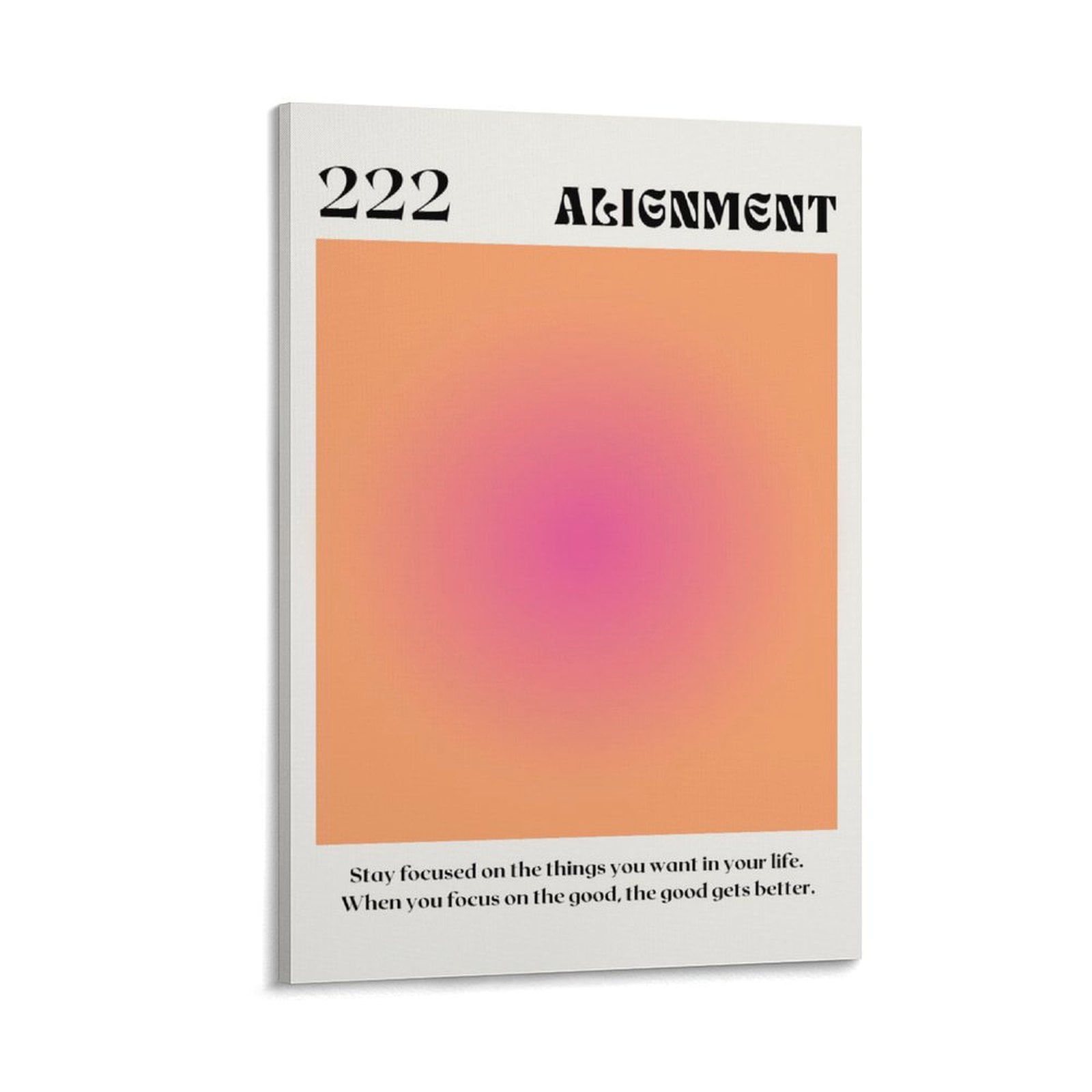 Angel Number Gradient Halo 222 Spiritual Poster Picture Print Wall Art ...