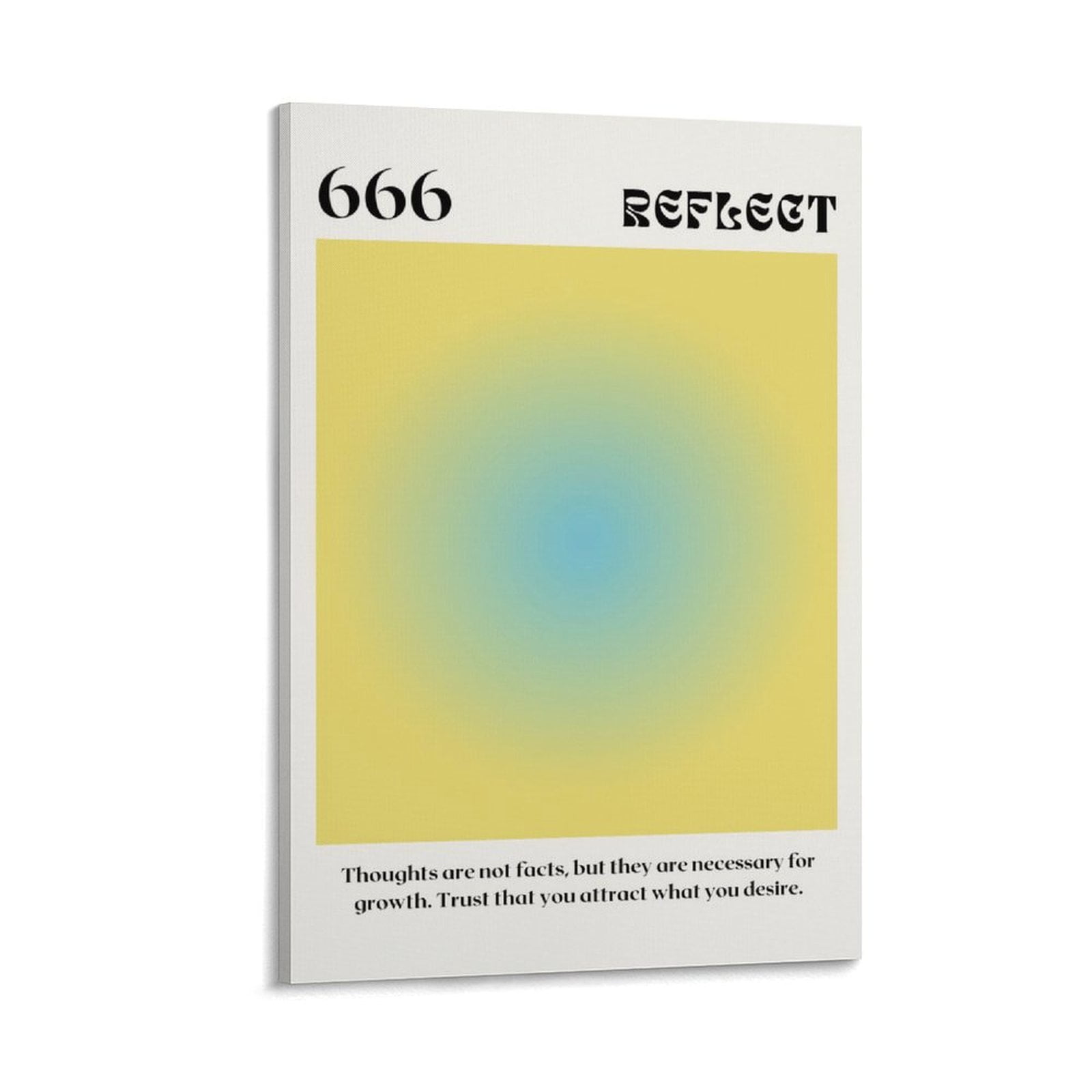 Angel Number Gradient Halo 666 Spiritual Poster Poster Cool Artworks ...