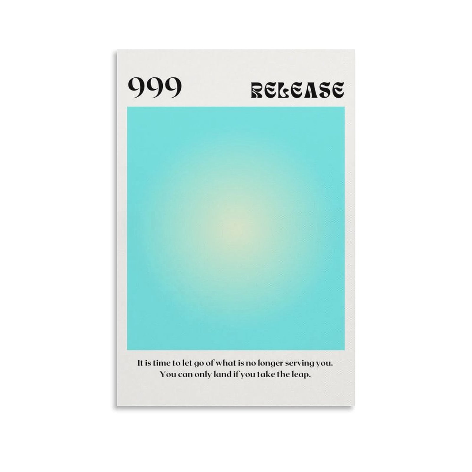 Angel Number Gradient Halo 999 Spiritual Poster Room Aesthetic Poster ...