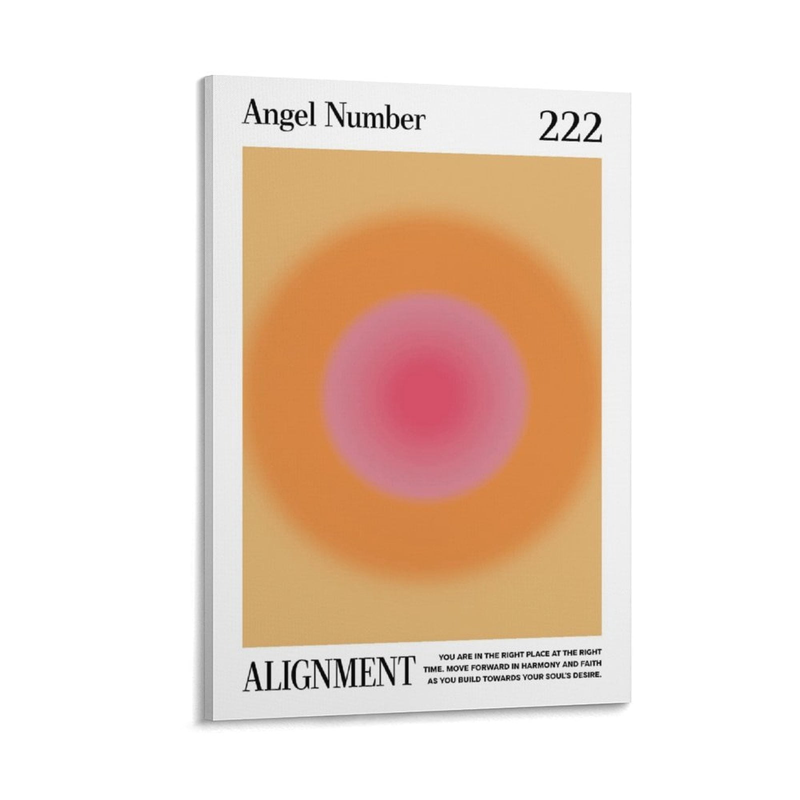 Angel Number Halo Poster Aesthetic Gradient Angel Number 222 Poster (2 ...