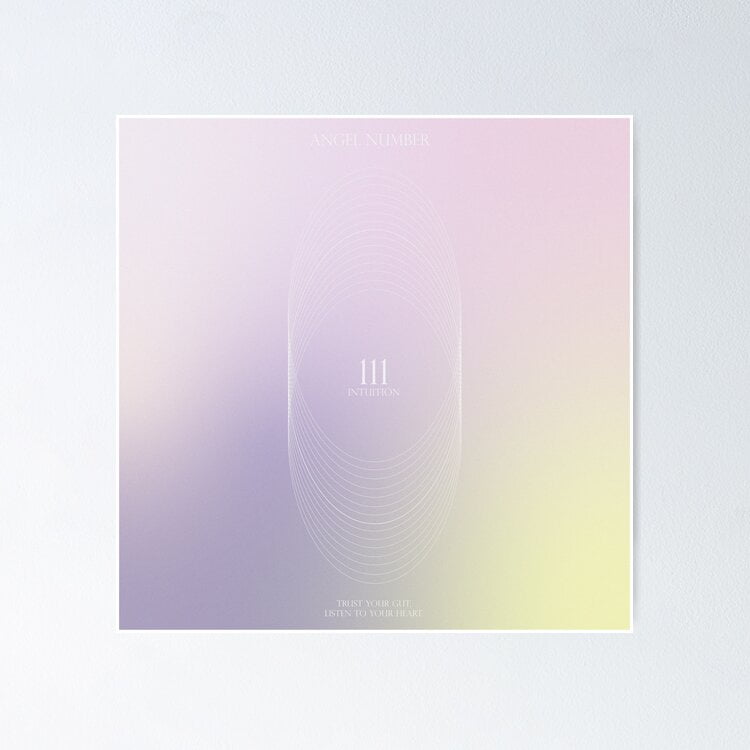 Angel Number Intuition 111 UNFRAMED Poster, 12x18 - Walmart.com