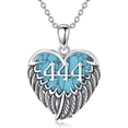 Angel Number Necklace for Women S925 Sterling Silver 111 222 333 444 ...