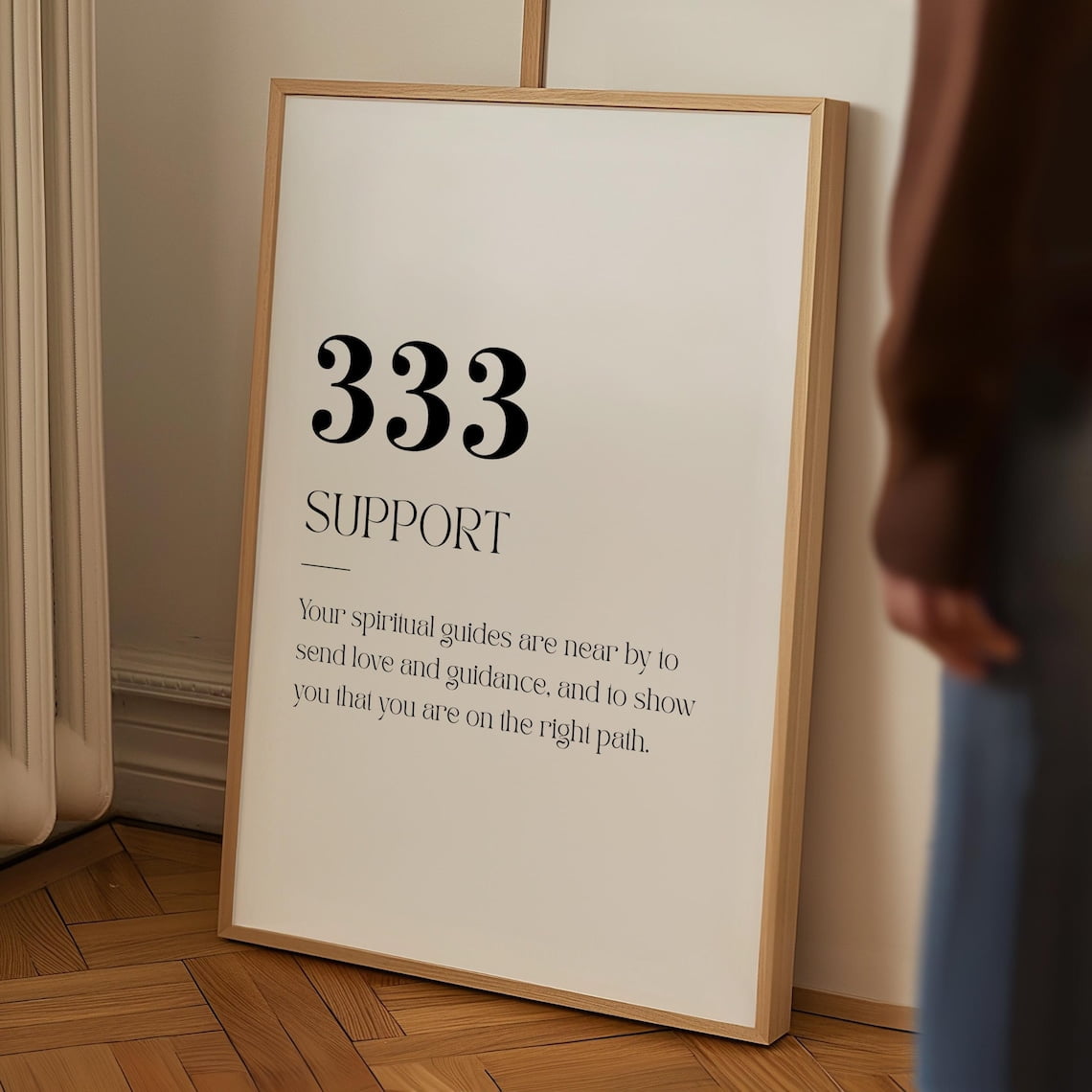 Angel Number Poster, 333 Poster, Spiritual Poster, Minimalist Poster ...