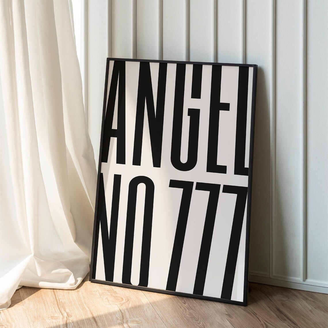 Angel Number Print, Bold Type Numerology Print Home Decor UNFRAMED ...