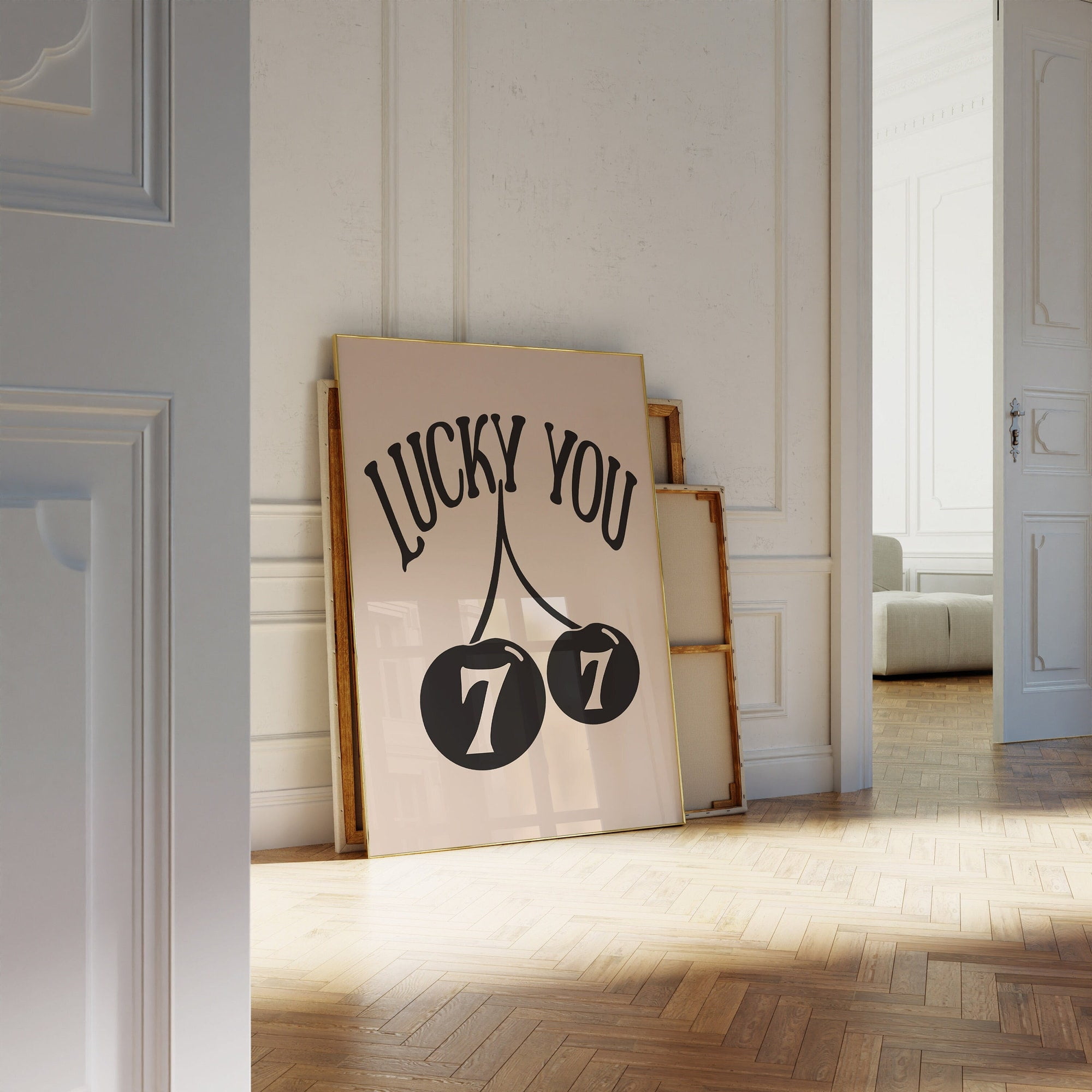 Angel Number Print, Lucky You 777 Poster, Preppy Room Decor ...