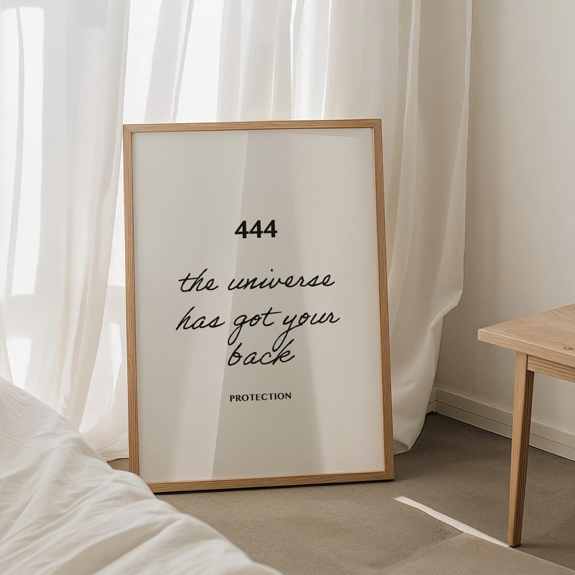 Angel Number Print, Minimalist Spiritual Wall Art Home Decor UNFRAMED ...