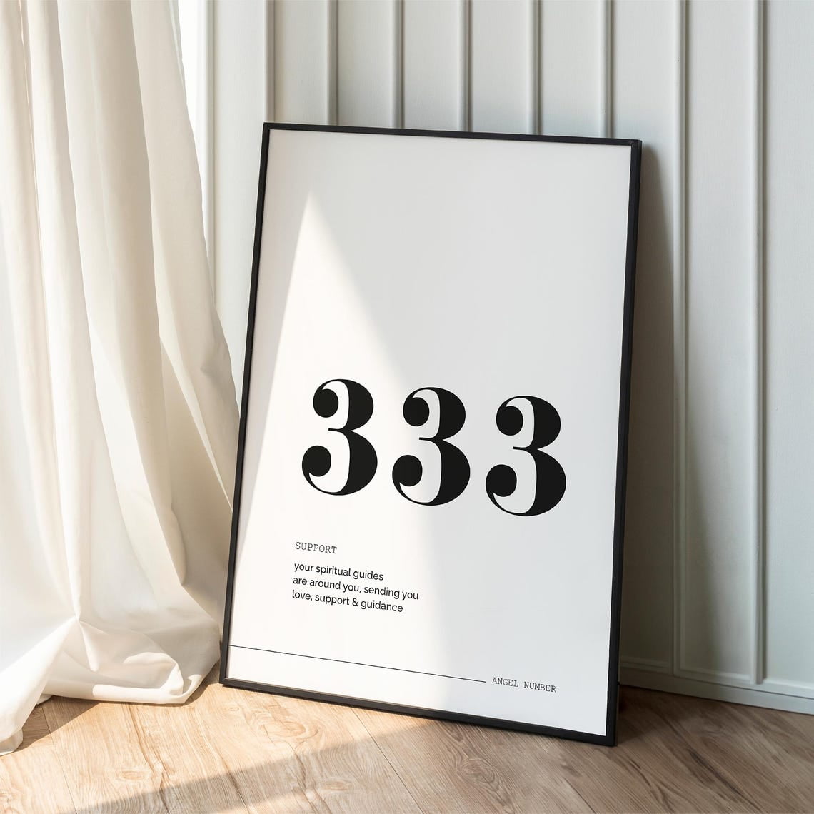 Angel Number Print, Spiritual Wall Art Home Decor UNFRAMED Poster, Wall ...