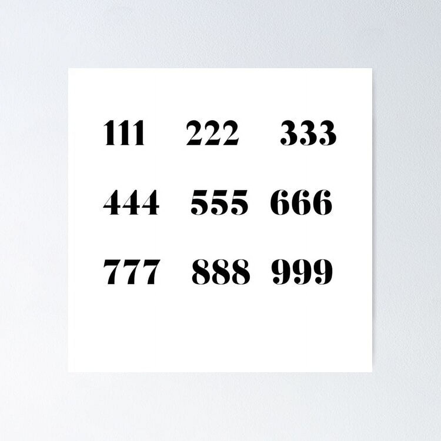 Angel Number'S Poster- Unframed Poster | Wall Art | Perfect For Home ...