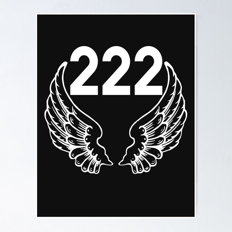 Angel Number Sacred Numerology,222 Poster- Unframed Poster | Wall Art ...