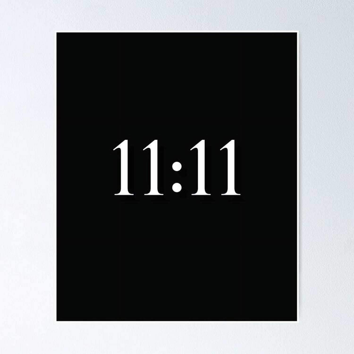 Angel Numbers 1111 11:11 Poster Home Decor Office Wall Art - Walmart.com