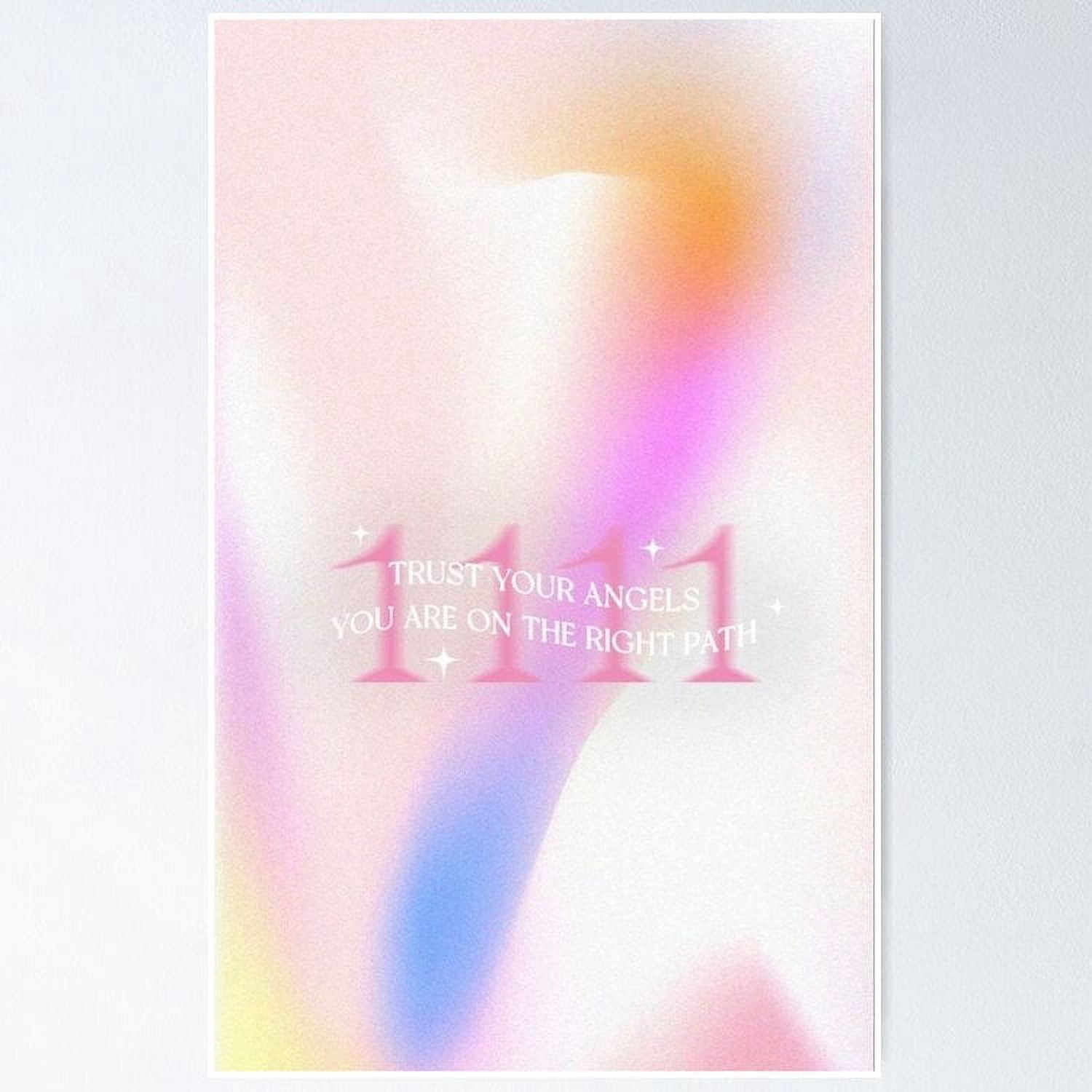 Angel Numbers - 1111 UNFRAMED Poster, 24x36 - Walmart.com