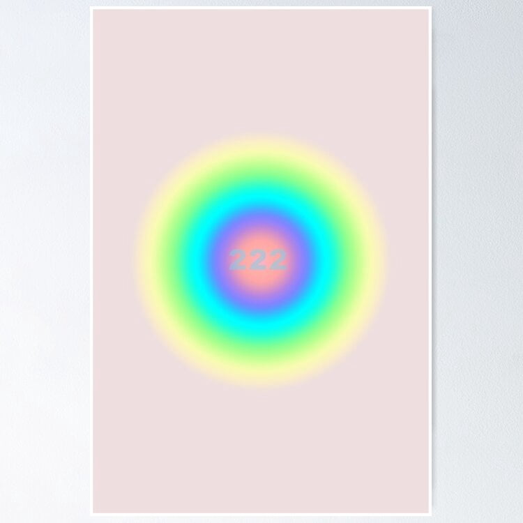 Angel Numbers 222 - Balance & Harmony Poster- Unframed Poster | Wall ...