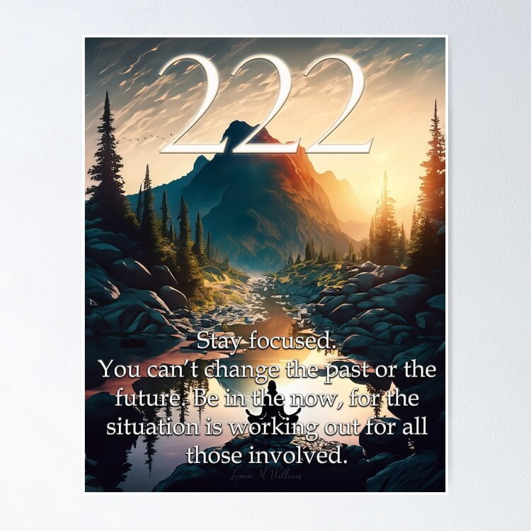 Angel Numbers 222 UNFRAMED Poster, 12x18 - Walmart.com