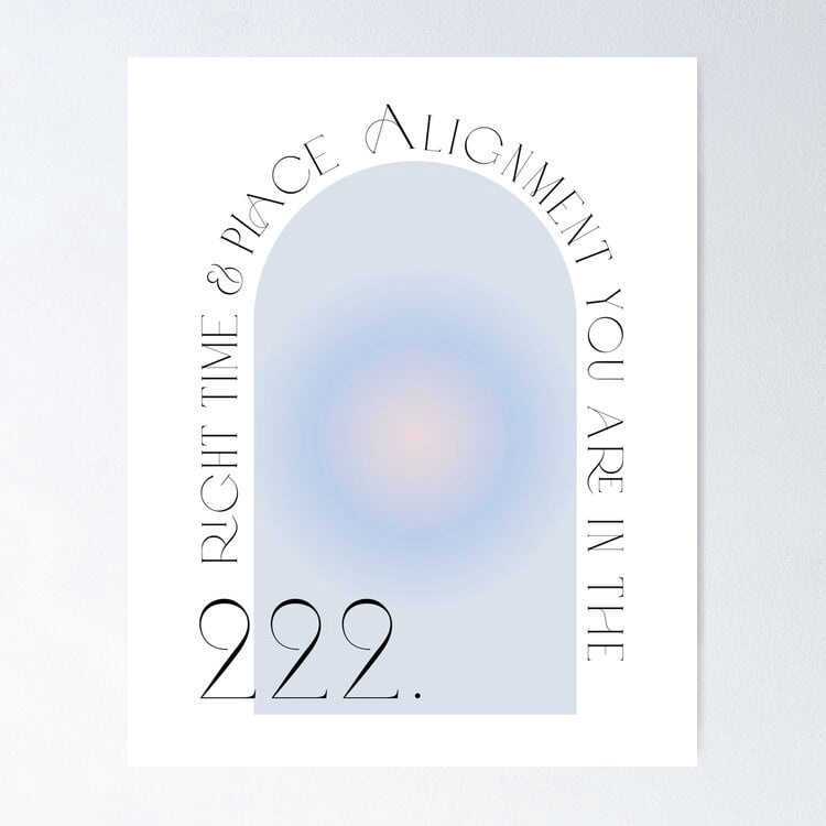 Angel Numbers 222 UNFRAMED Poster, 24x36 - Walmart.com