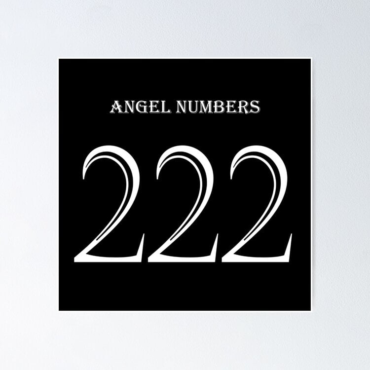 Angel Numbers 222 UNFRAMED Poster, 24x36 - Walmart.com
