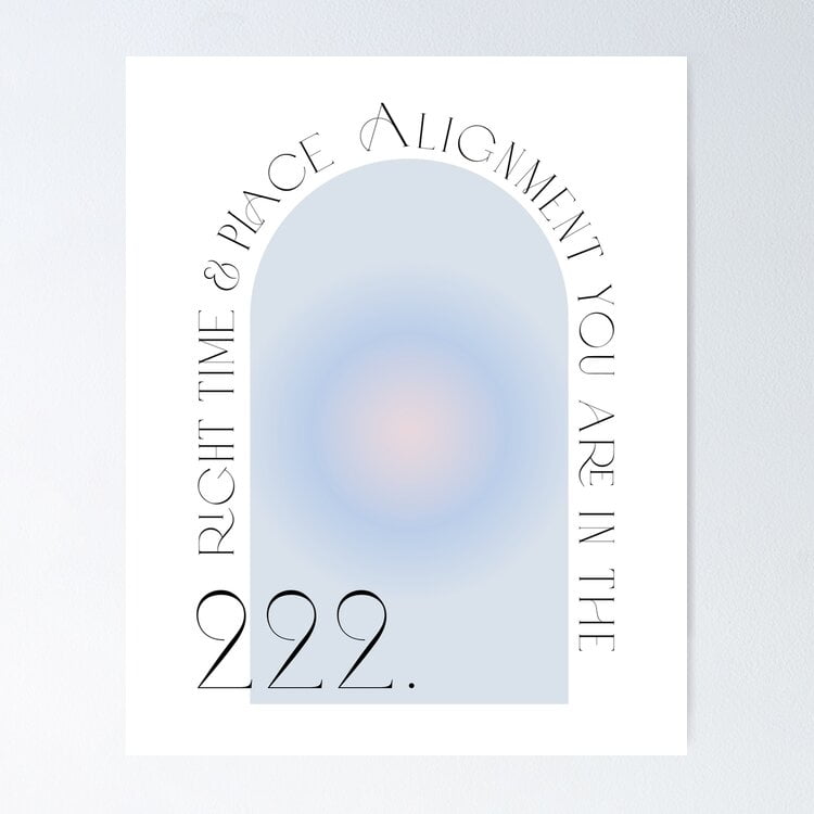 Angel Numbers 222 UNFRAMED Poster, 8x12 - Walmart.com