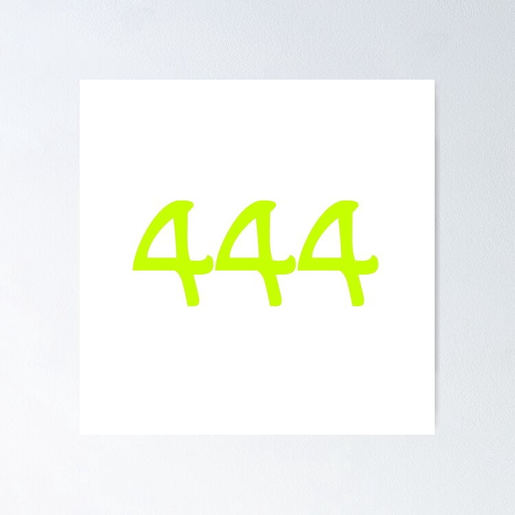 Angel Numbers 444 Poster- Unframed Poster | Wall Art | Perfect For Home ...