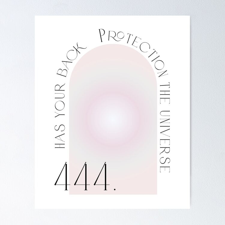 Angel Numbers 444 UNFRAMED Poster, 12x18 - Walmart.com